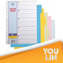 CBE 907-5 5 Colour Paper Index Divider - Index Divider