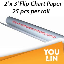 Flip Chart Paper 2'' x 3'' - 25pc/Roll - Board Accessories