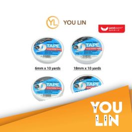 Unicorn Double Sided Tape 6mm x 10y (2 In 1) - Double Sided