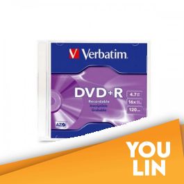 Verbatim DVD+R 16X 4.7GB 120Min With Slim Case - Computer Ac