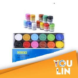 Nikki Poster Colour 15CC 12 Colour - Poster Color & Wate