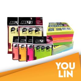 APLUS 3'' X 3'' Stick On Note - Cyber Colour - Sticky Note