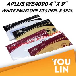 APLUS WE4090 4" X 9" White Envelope 20'S (P&S) - Envelop