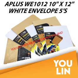 APLUS WE1012 10" X 12" White Envelope 5'S - Envelope & B