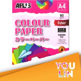 APLUS CP4703 A4 80gm Mix Cyber Colour Paper 50'S Asst - Card