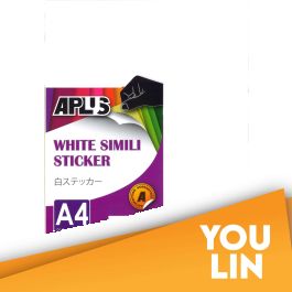 APLUS A4 White Simili Sticker 10'S - Label Sticker & Adh
