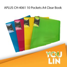 APLUS CH-4061 A4 Clear Book 10'S - Management File & Spr