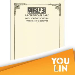 APLUS A4 160GM CERTIFICATE CARD 100'S/PKT - A09 - Certificat