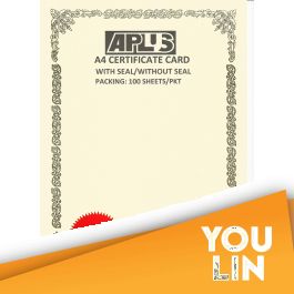 APLUS A4 160gm Certificate Card V/Seal - APS4 - Certificate