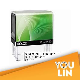 Colop Printer 50 Self-Ink Stamp (max.29 x 68mm) - Stamp
