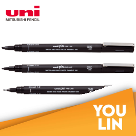 UNI PIN CS1/2/3-200 Chisel Fine Line Markers - Paint Marker