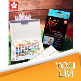Sakura Koi Water Color Set - 48 Color - Poster Color & W