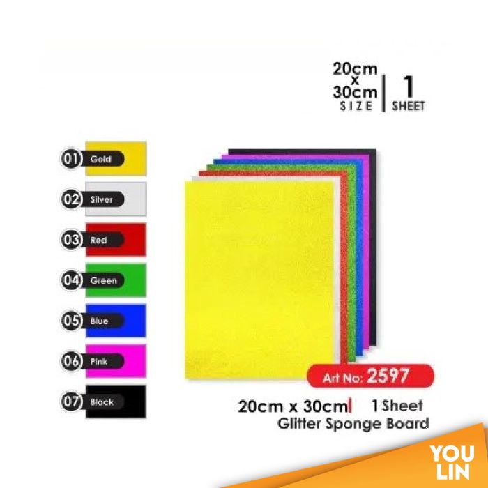 Cactus 2597 Glitter Sponge Board - Impra Board & Mountin