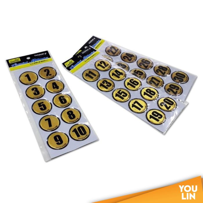Cactus 2750 Number Sticker - Label Sticker & Adhesive La