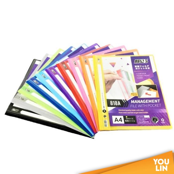 APLUS 818A A4 Management File With Pocket - Management File