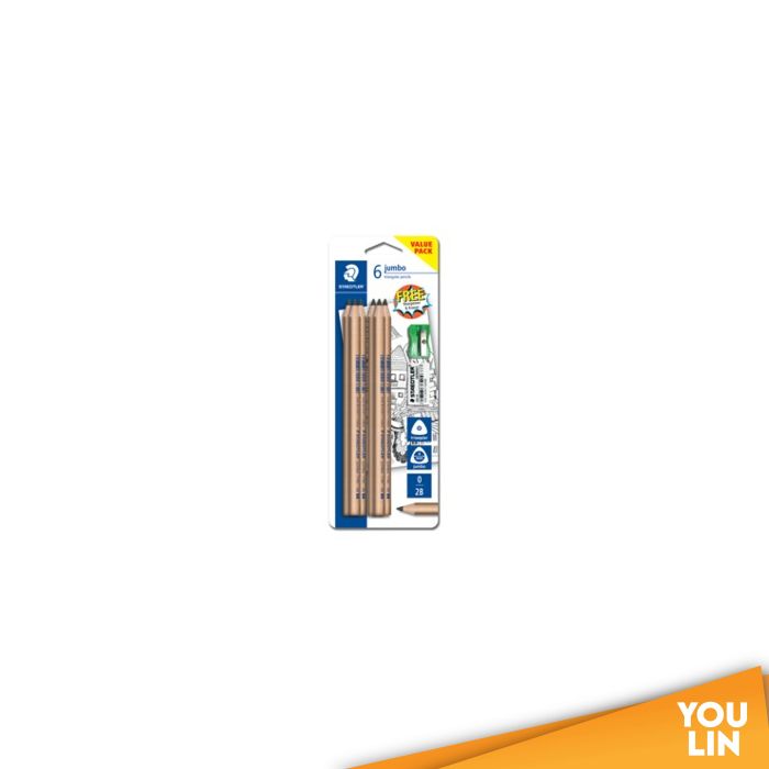 STAEDTLER 119 SBK-6 Jumbo Natural Pencil Set - Writing Instr