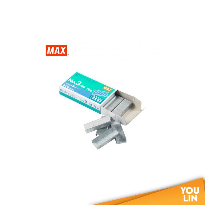 Max Staples Bullet No.3-1M(24/6) (1000pc/box) - Stapler