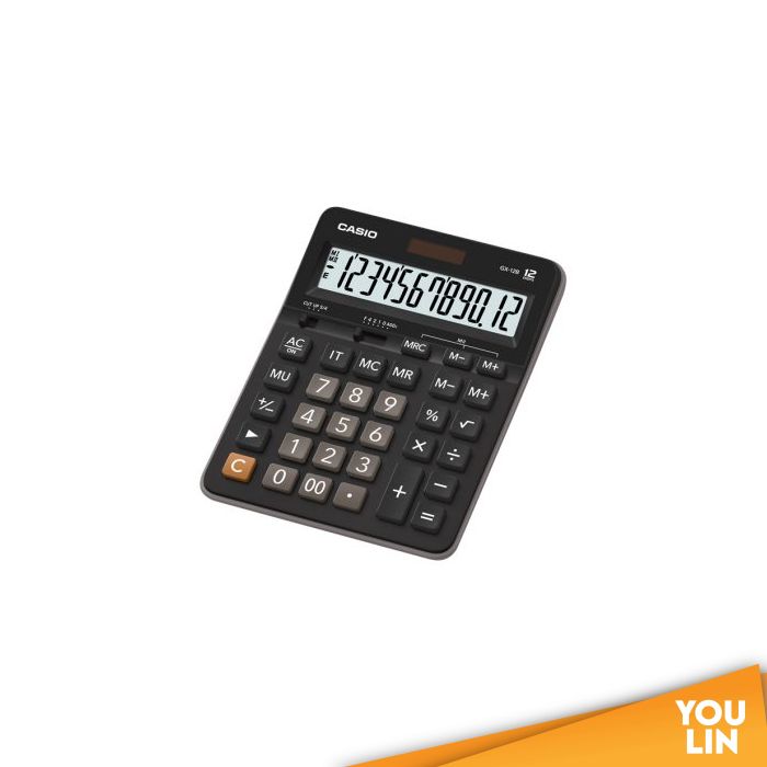 Casio Calculator 12 Digits GX-12B - Black - Calculator