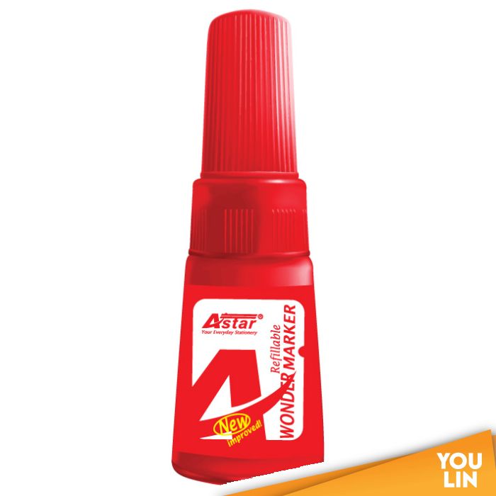 Astar WM-16 Refillable Wonder Marker 14CC - Red - Refill Ink