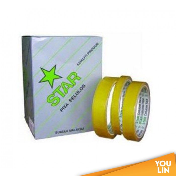 Star Cellulose Tape 18mm x 30y - Cellulose Tape