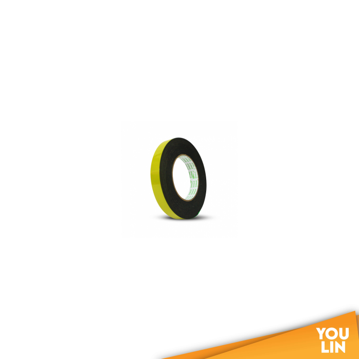 Apollo Double Sided General Purpose Black Foam Tape 12mm x 9