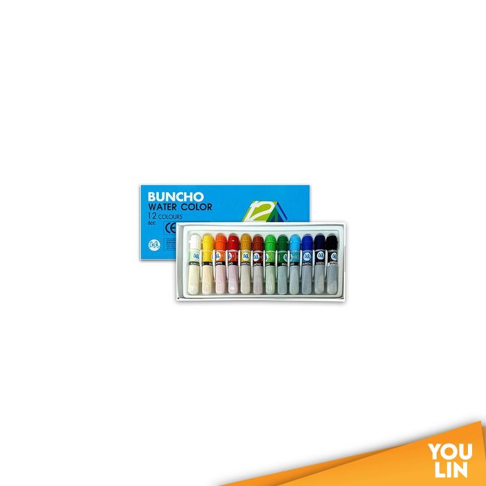 Buncho Water Colour 6cc 12 Colour - Poster Color & Water