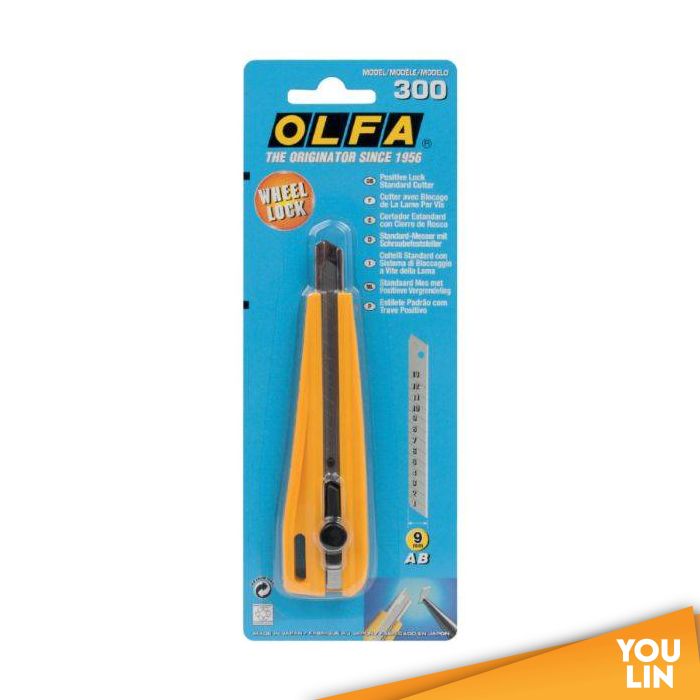OLFA Cutter Screw Locking 300 - Cutter & Refill Blades