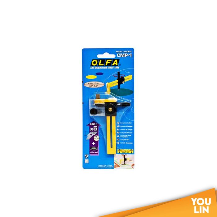 OLFA Cutter Compass 1cm-15cm CMP-1 - Hobby Craft & Utili
