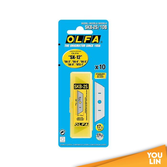 OLFA Stainless Steel Blade SKB-2S/10B - Cutter & Refill
