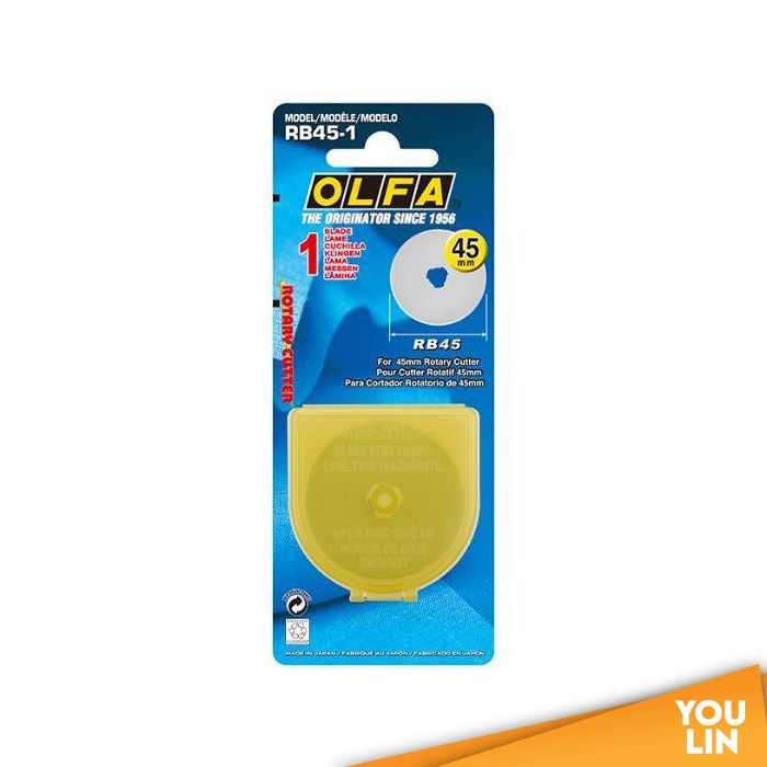 OLFA Cutter Blade Rotary 45mm RB45-1 - Cutter & Refill B