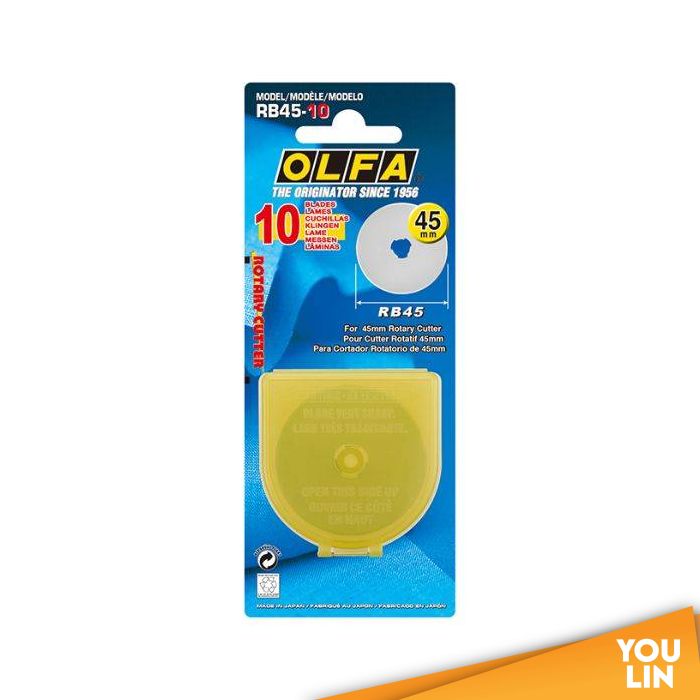 OLFA Cutter Blade Rotary 45mm RB45-10 - Cutter & Refill