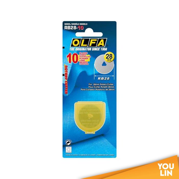 OLFA Cutter Blade Rotary 28mm RB28-10 - Cutter & Refill