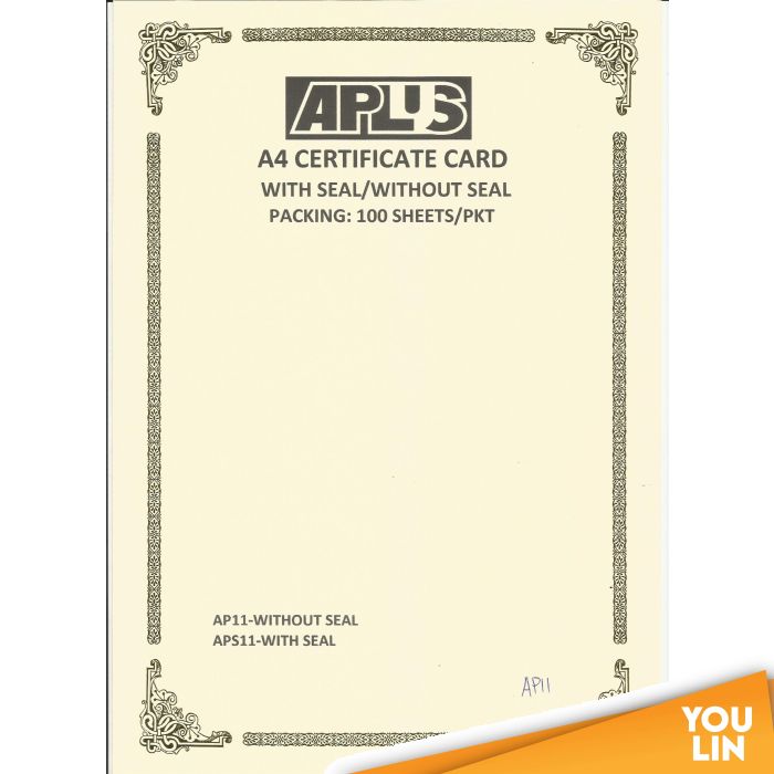APLUS A4 160gm Certificate Card - AP11 - Certificate Paper