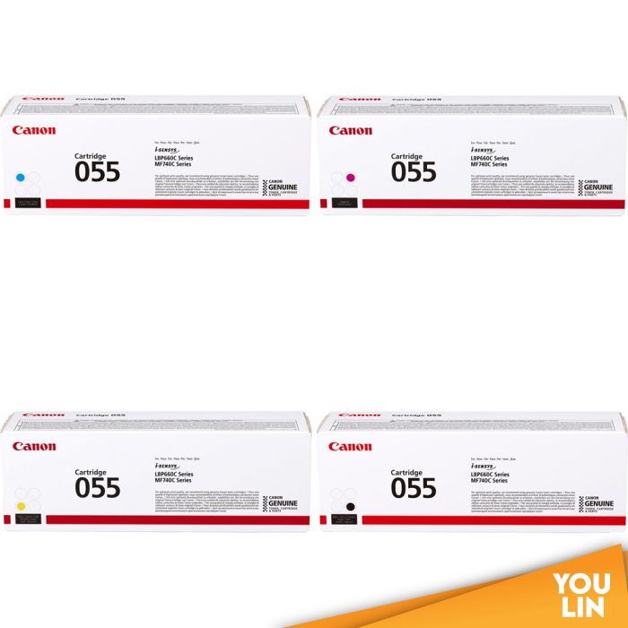 Canon 055 Toner Cartridge 2.3k (Per Pcs) - Colour - Ink