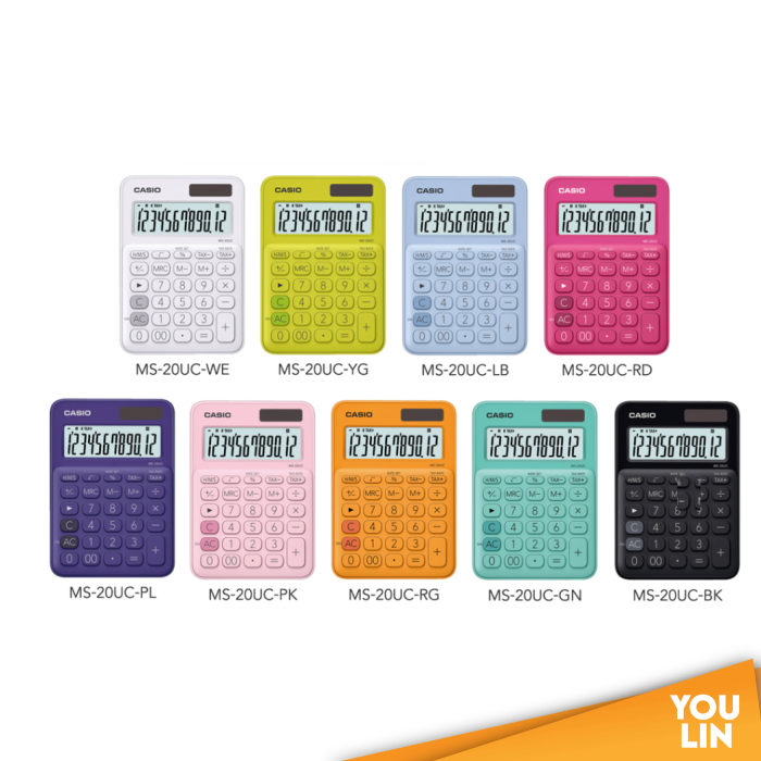 Casio Desktop Calculator 12 Digits MS-20UC - Calculator
