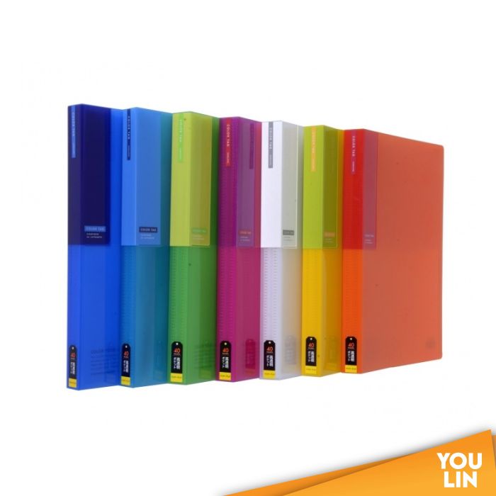 Kokuyo BI-Color Tag Clear Book 40 Pocket - Clear Holder
