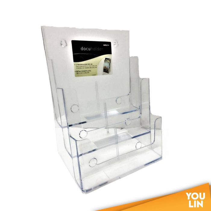 A4 3 Layer Acrylic Brochure Stand - Display Equipment