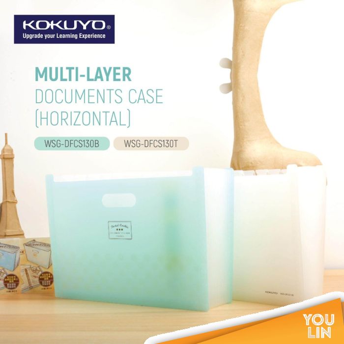 Kokuyo WSG-DFCS130 Document Case - Horizontal - Document Hol