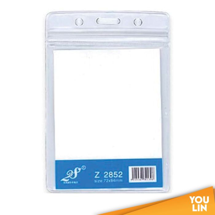 East-File 2852Z Name Badge With Plastic Zip - Business Card