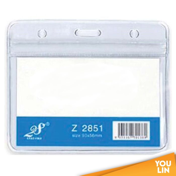 East-File 2851Z Name Badge With Plastic Zip - Business Card