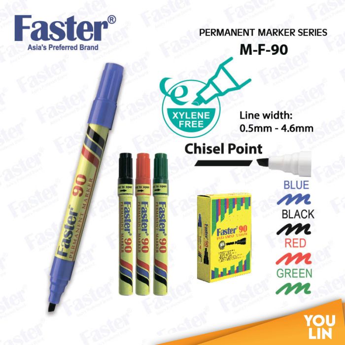 Faster 90 Permanent Marker Pen - Marker Pen