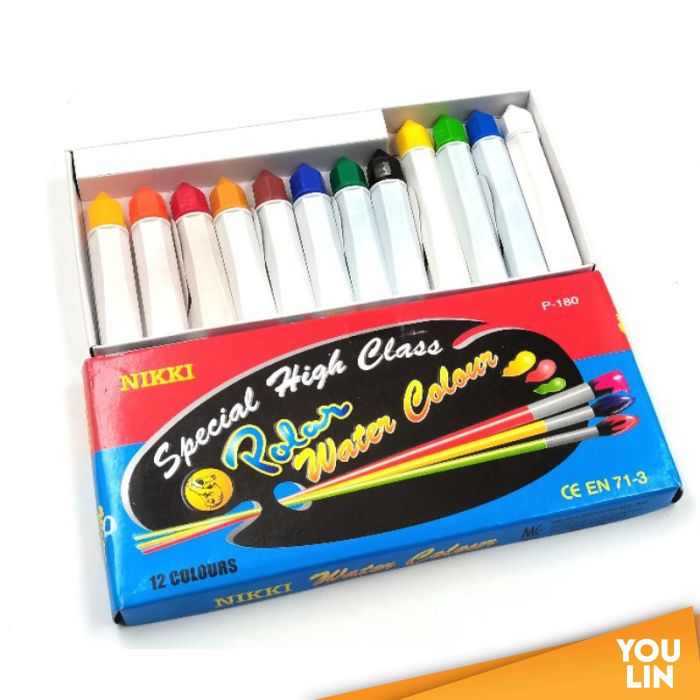 Nikki P-180 Water Colour 12 Colour - Poster Color & Wate