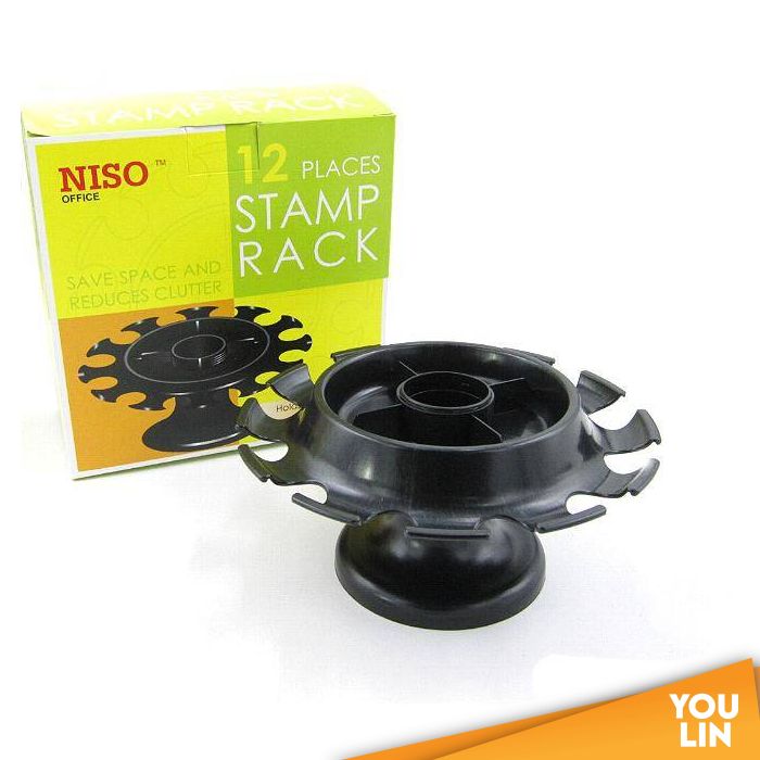 Niso 8250 Rubber Stamp Rack 12 Holes - Stamp