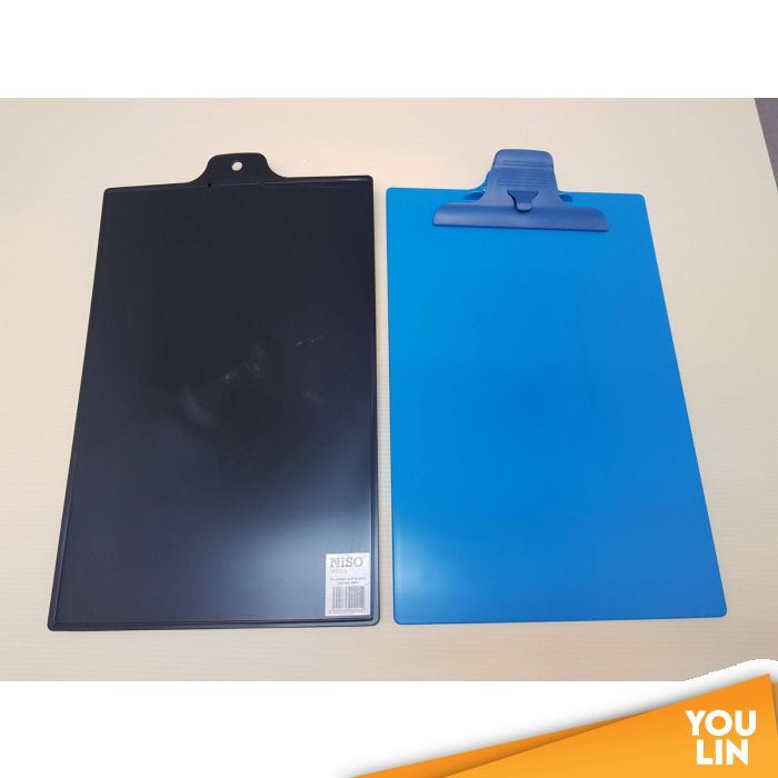 Niso 8263 Plastic Jumbo Clip Board F4 - Clips