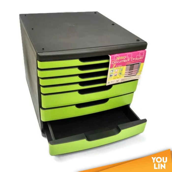 NISO 8844 7 Tier Color Document Drawer - Organisation