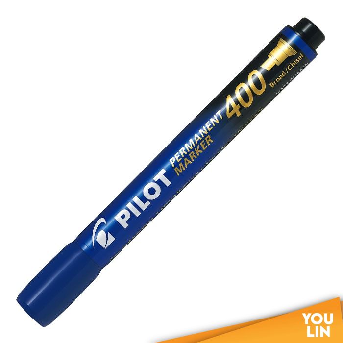 PILOT Sca-400 Permanent Marker Chisel - Blue - Marker Pen