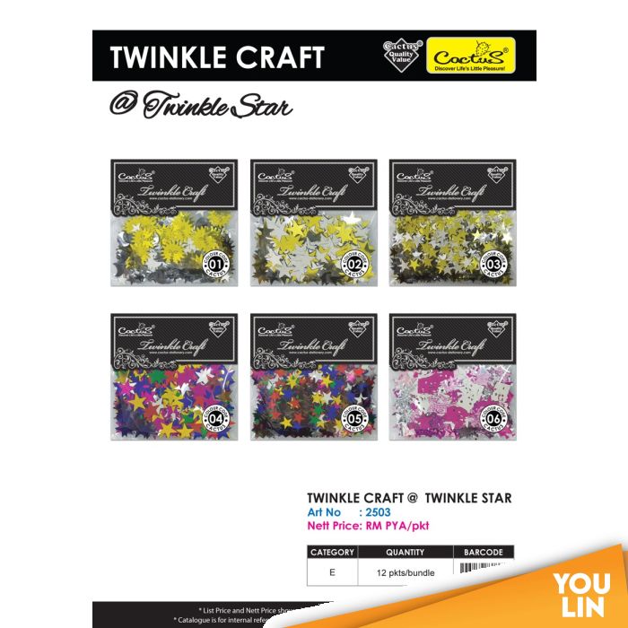 Cactus 2503 Twinkle Shape - Hobby & Craft