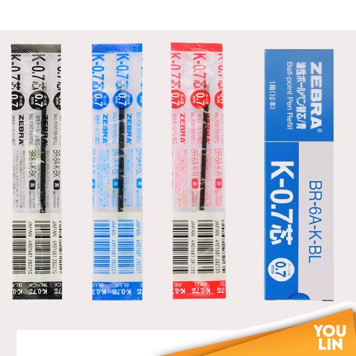 Zebra K-0.7 Ball Pen Refill 0.7MM - Refill Ink