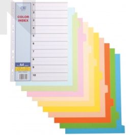 CBE 907-10 10 Colour Paper Index Divider - Index Divider