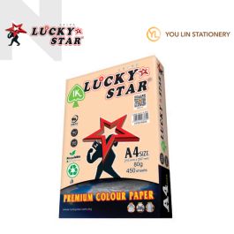 Luckystar CS150 A4 80gm Color Paper 450'S - Peach - Color Co